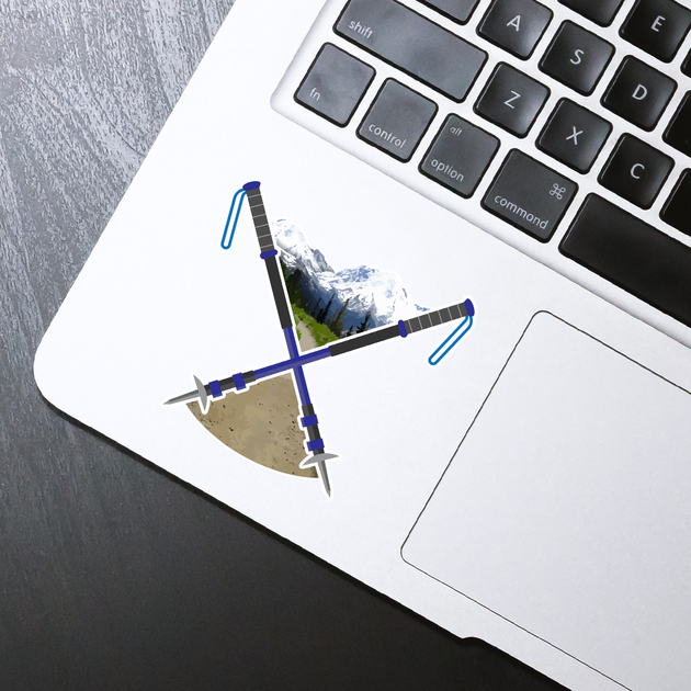 Trekking Poles Sticker – HackStickers